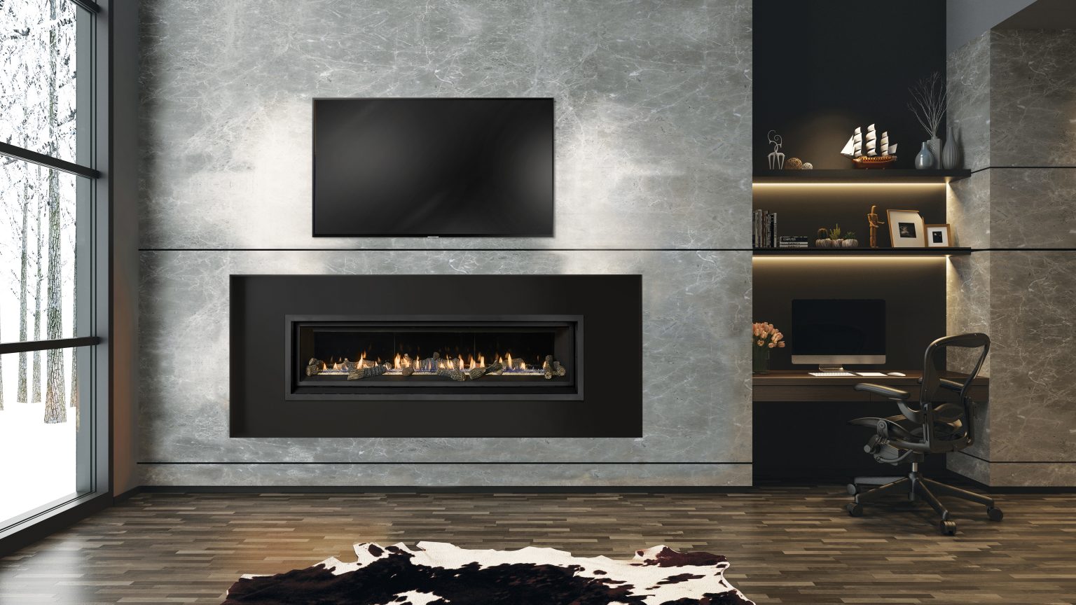 Premium Linear Gas Fireplace | Lopi Fireplaces Australia