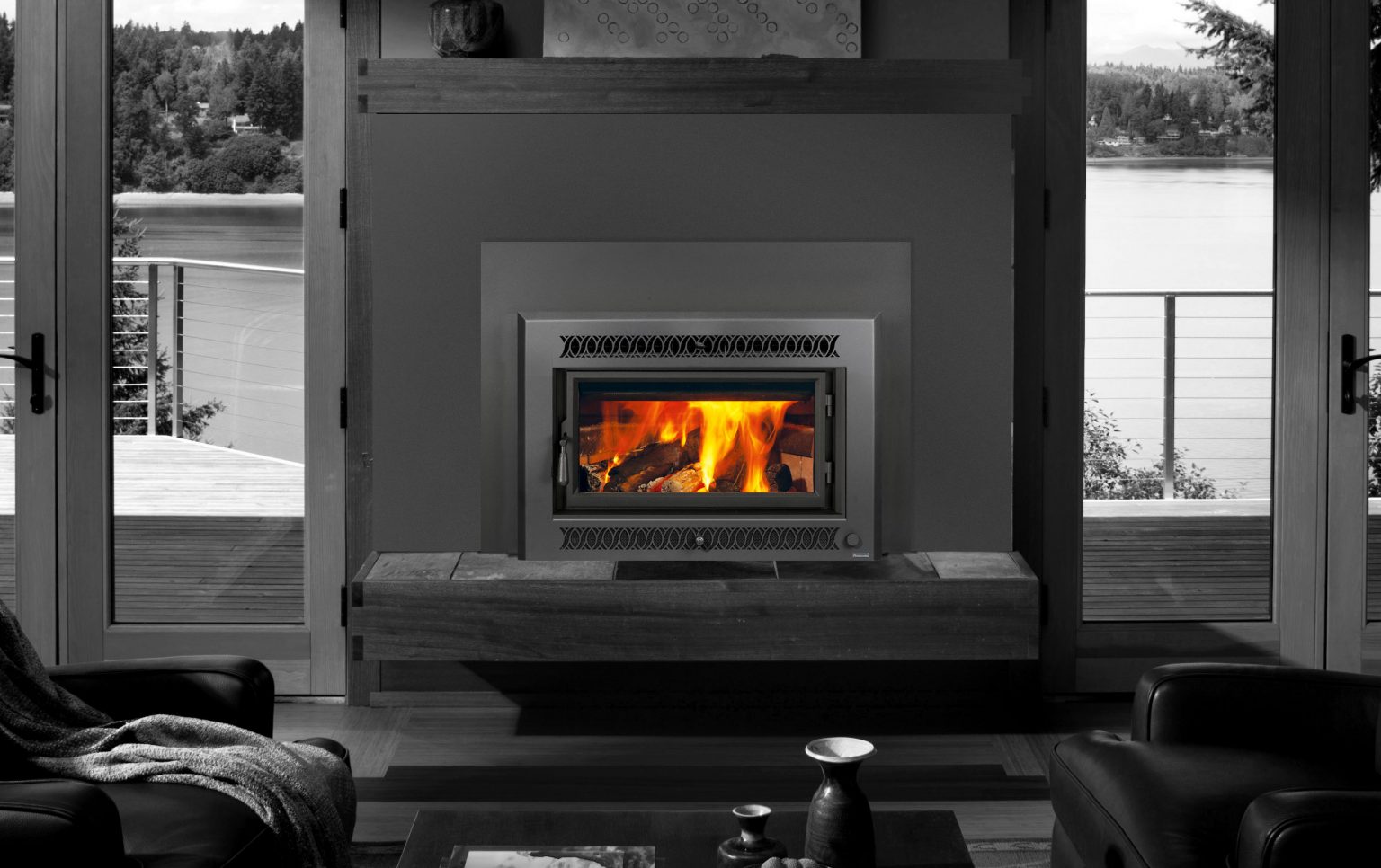 Lopi Flush Wood Medium NexGen | Lopi Fireplaces Australia